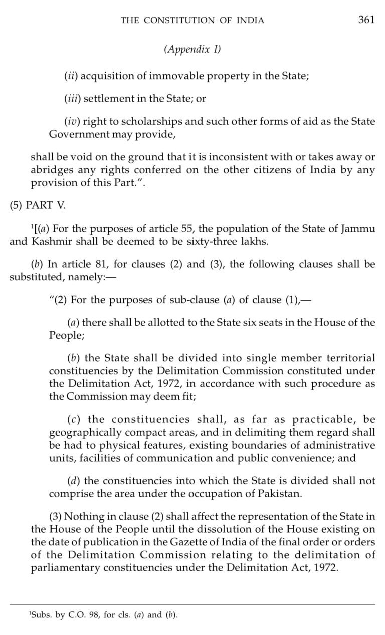 Appendix 1, 2 of Indian Constitution