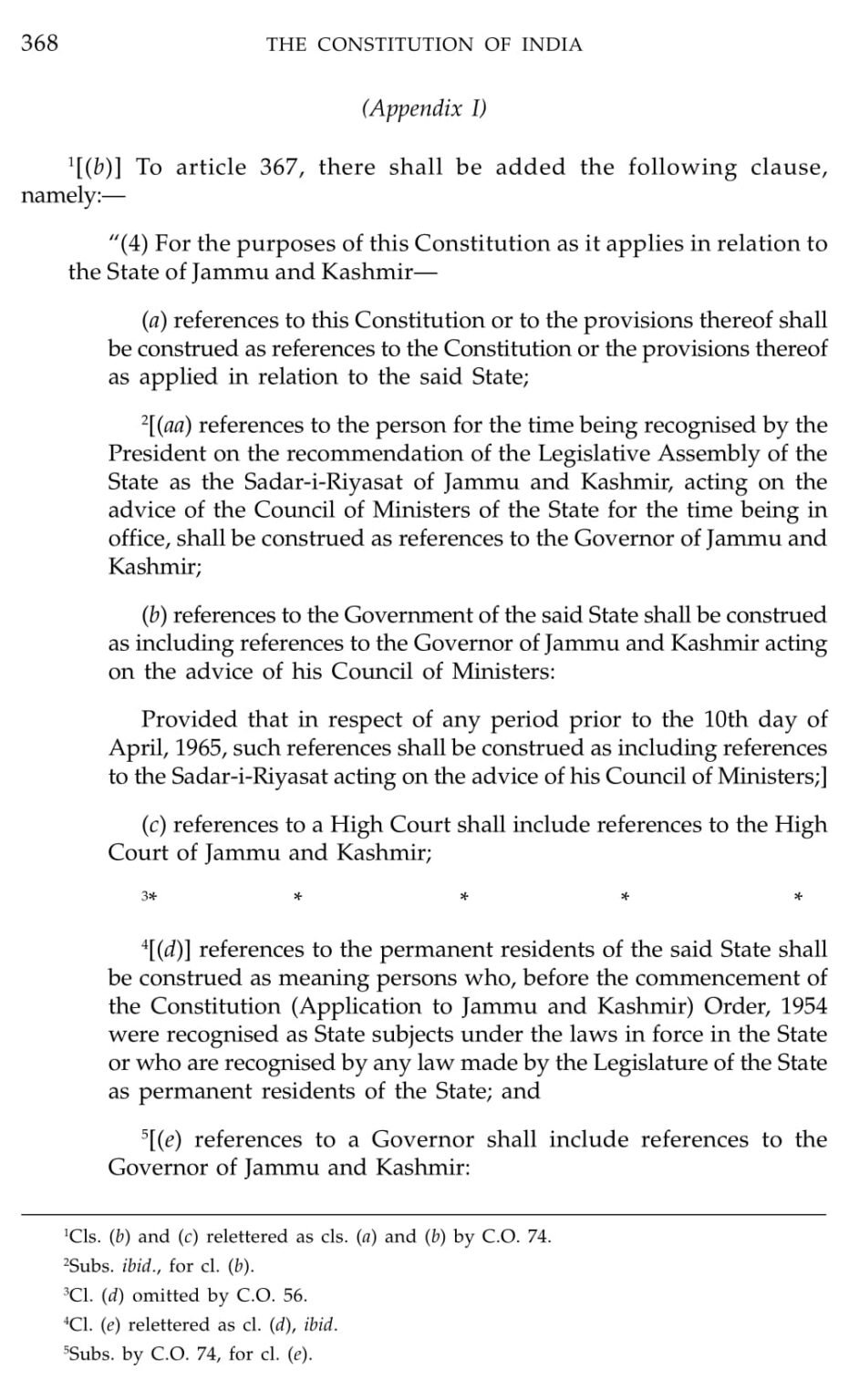 Appendix 1, 2 of Indian Constitution