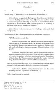 Appendix 1, 2 of Indian Constitution