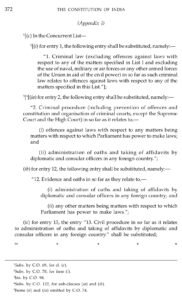 Appendix 1, 2 of Indian Constitution