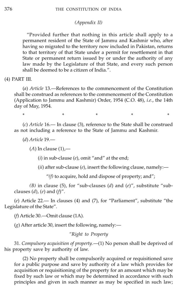 Appendix 1, 2 of Indian Constitution