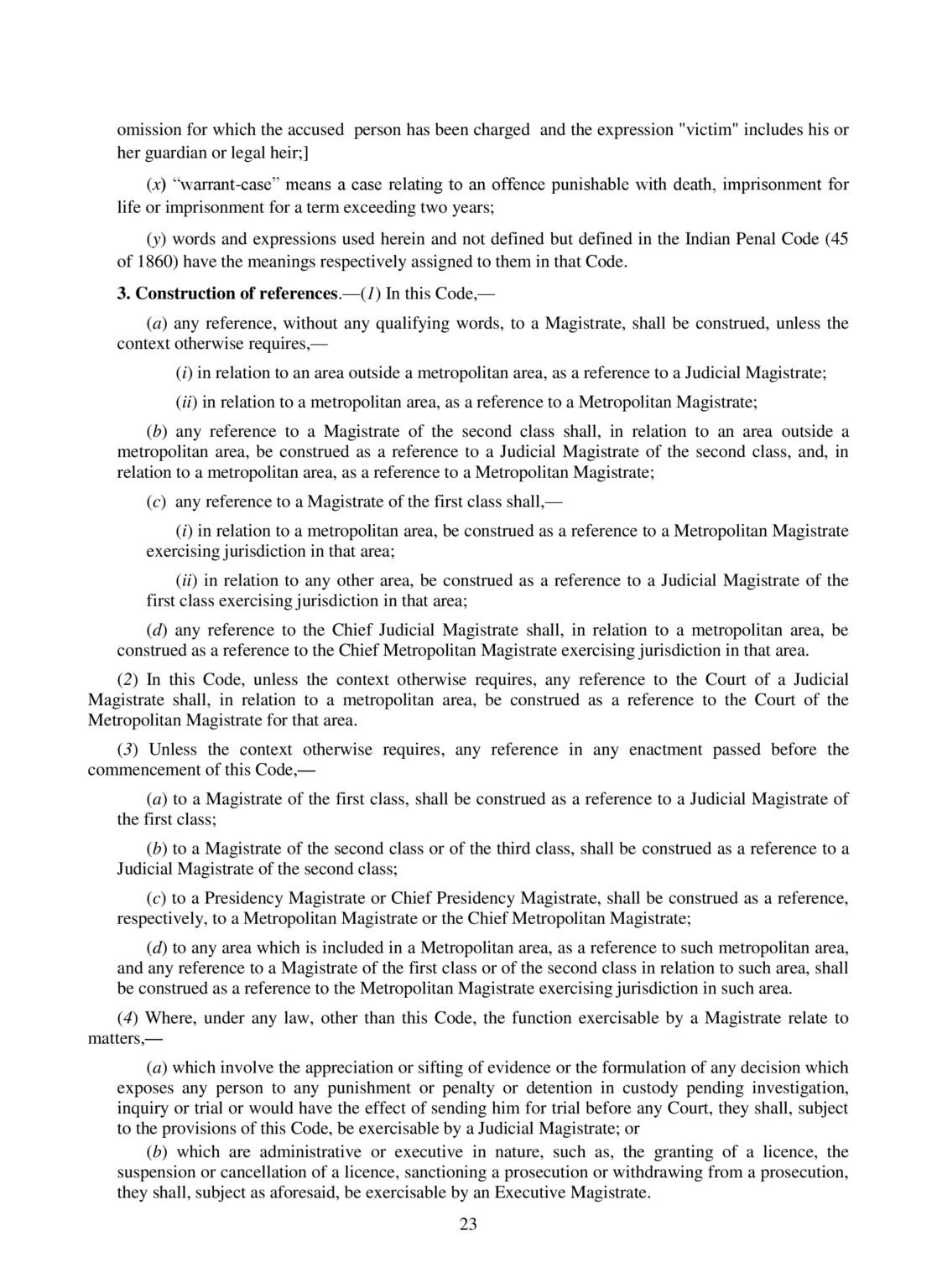 CrPC 1973 - The Code Of Criminal Procedure Act