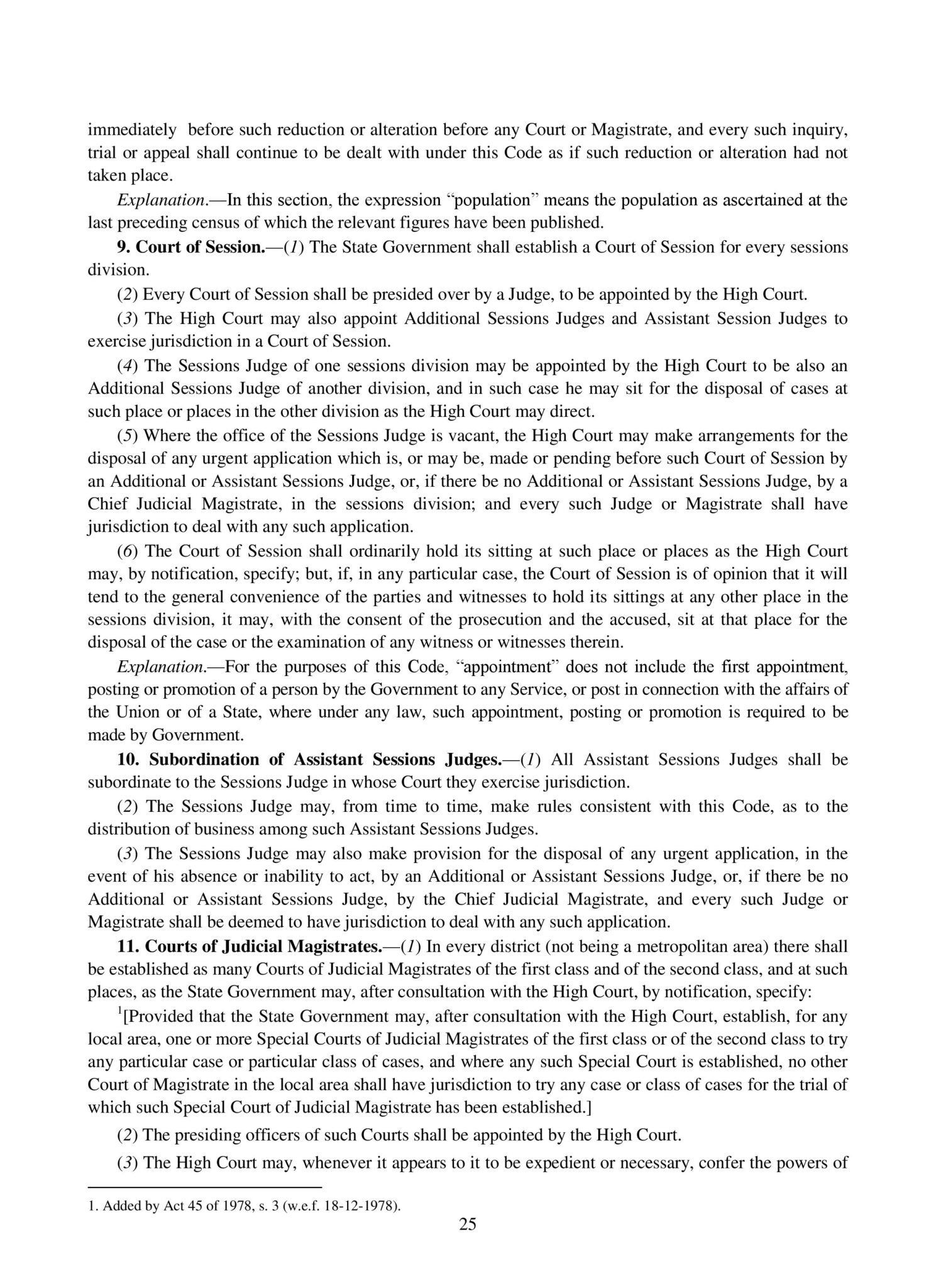 CrPC 1973 - The Code Of Criminal Procedure Act