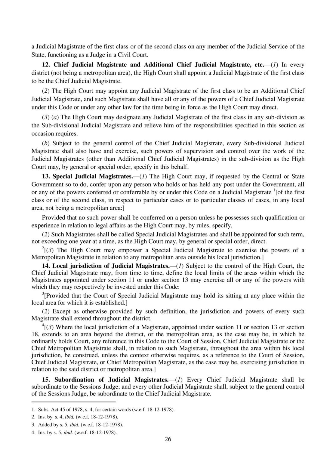 CrPC 1973 - The Code Of Criminal Procedure Act