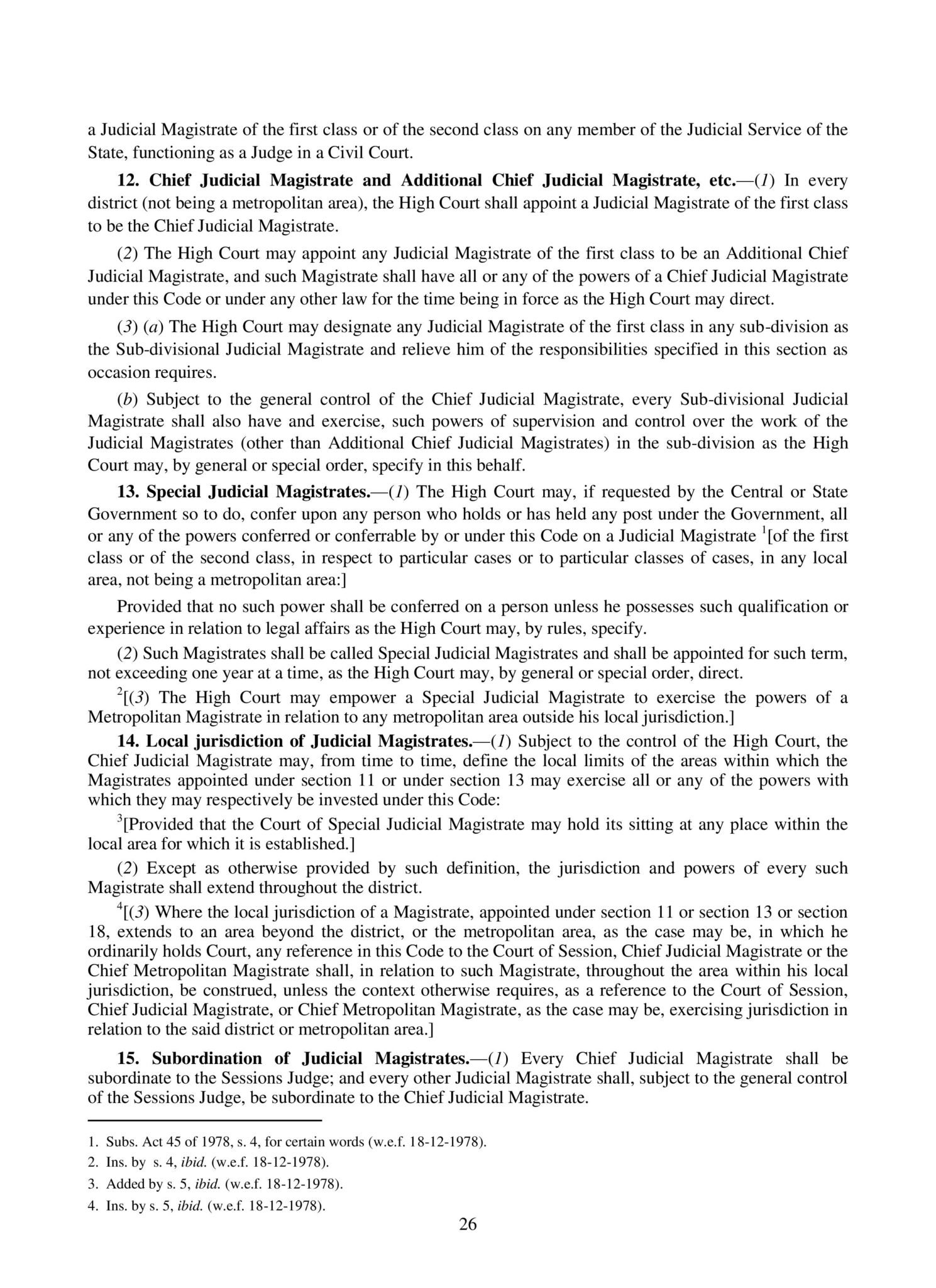 CrPC 1973 - The Code Of Criminal Procedure Act