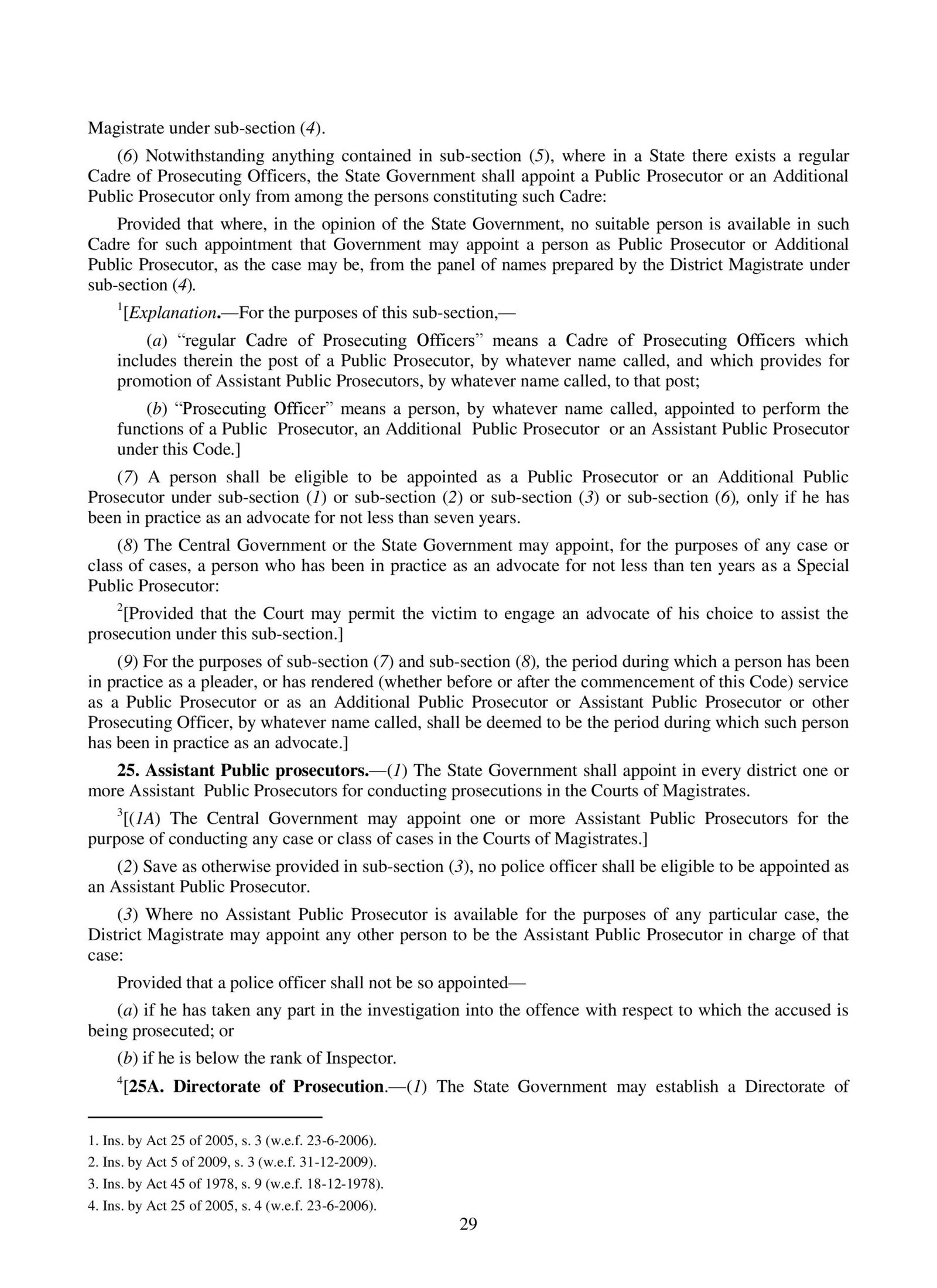 CrPC 1973 - The Code Of Criminal Procedure Act