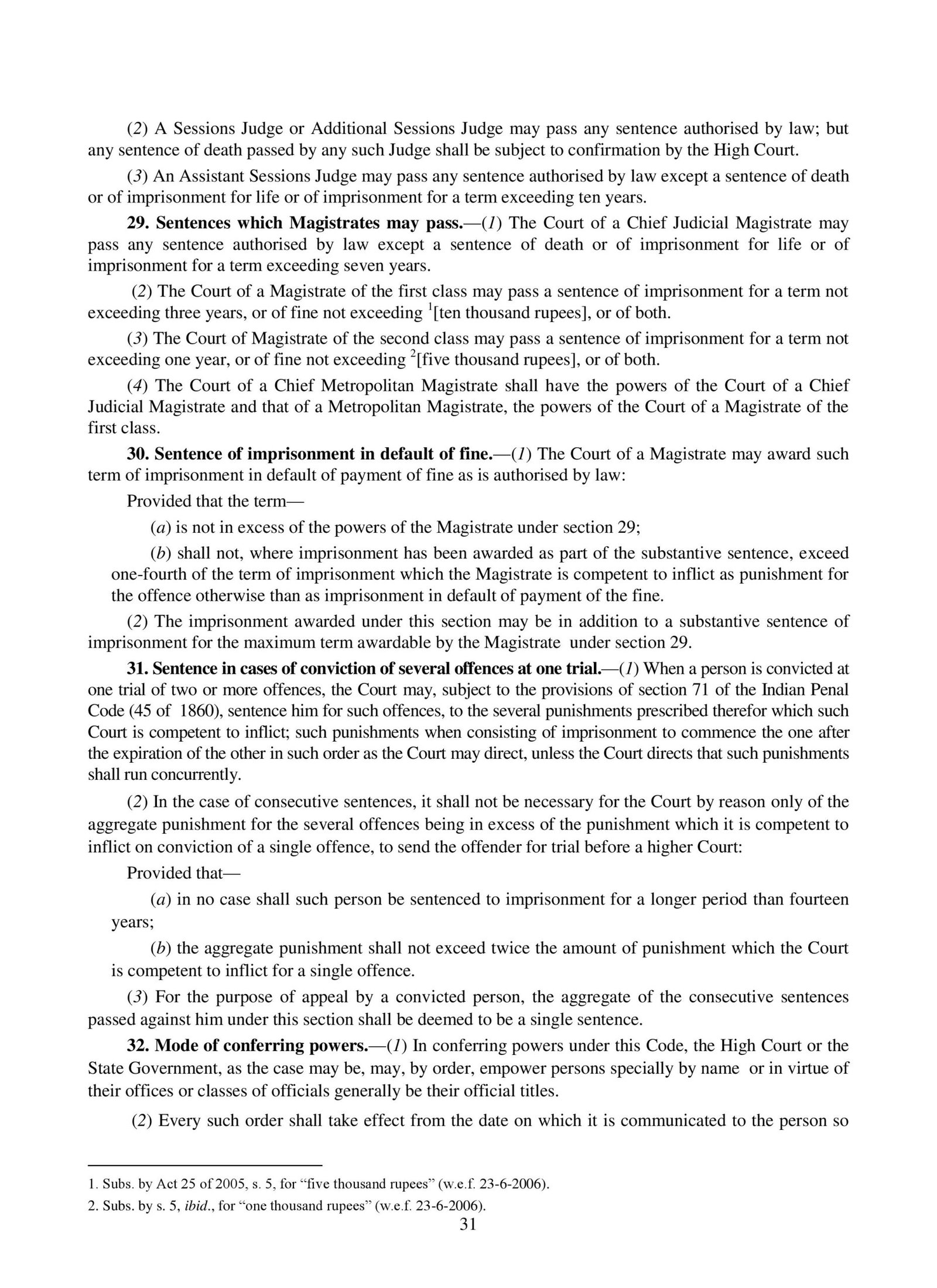 CrPC 1973 - The Code Of Criminal Procedure Act