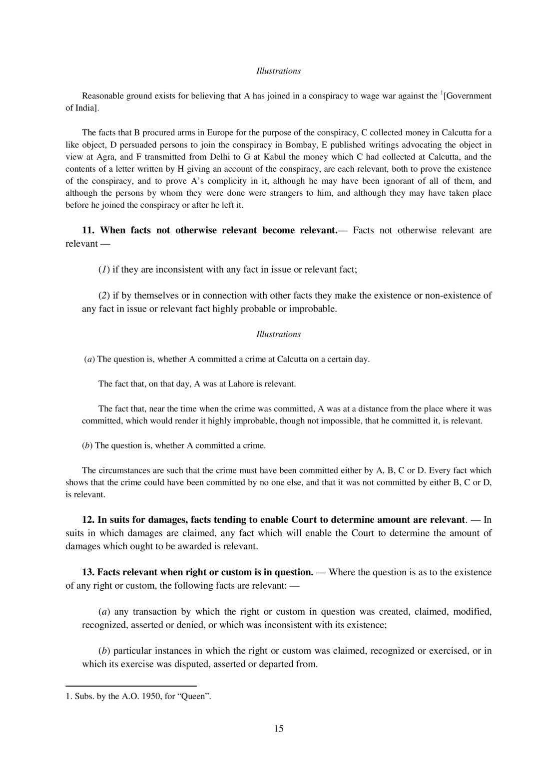 Indian Evidence Act 1872, PDF Download