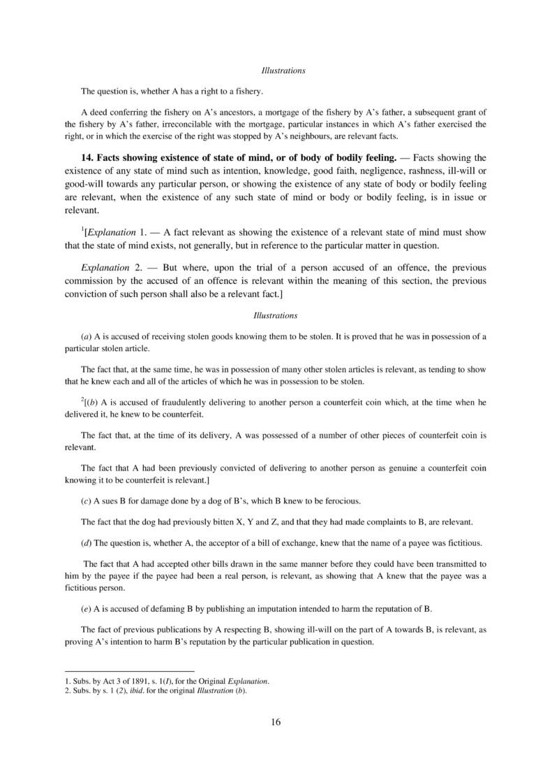 Indian Evidence Act 1872, PDF Download