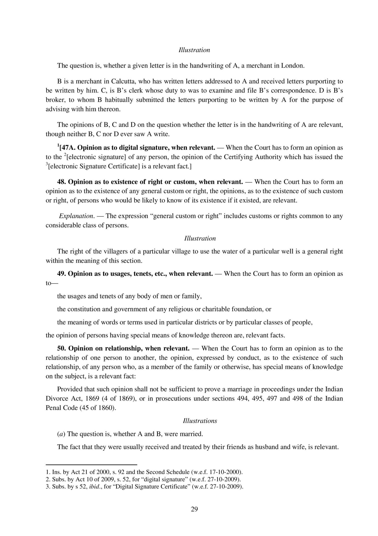 Indian Evidence Act 1872, PDF Download